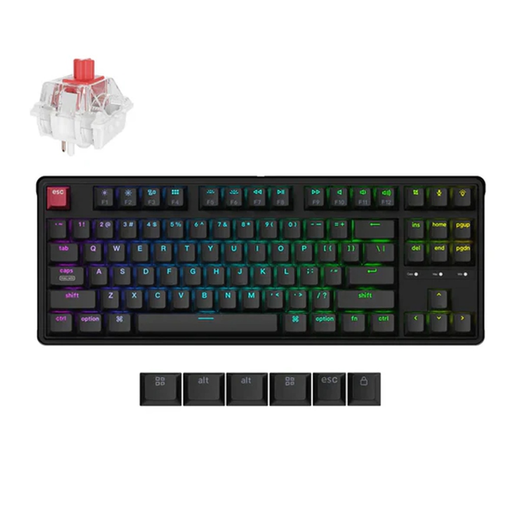 Keychron C3 Pro 8K QMK Wired RGB Backlight Hot-Swap Keychron Super RED ...