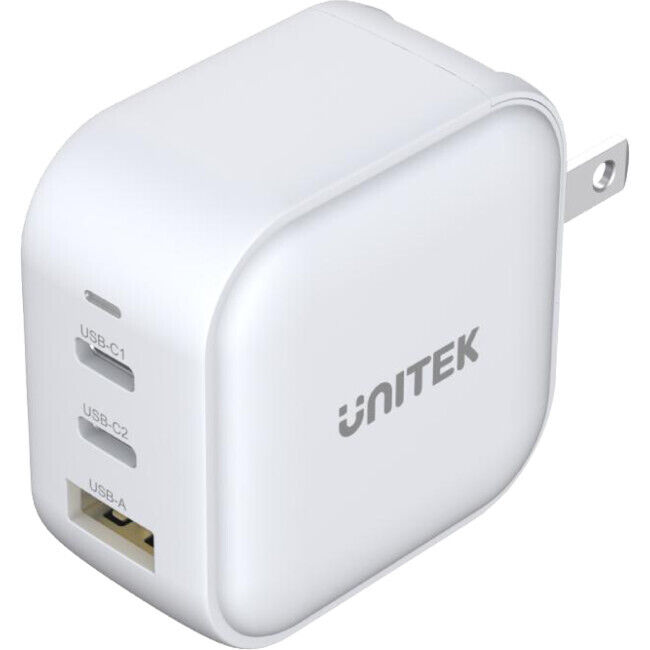 UNITEK 3 in 1 Travel Charger 2x USB-C and USB-A 65W | VRC Online Shop